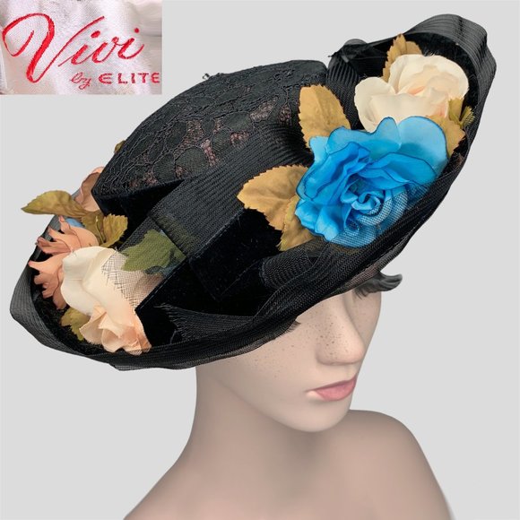 Vivi by Elite | Accessories | 225 Vintage Vivi By Elite Black Lace Goth ...
